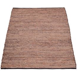 Teppich Paco Home "Odense 684", beige, B:120cm H:13mm L:170cm, Baumwolle, Jute, Wolle, Teppiche, Teppich, handgewebter Wendeteppich, Jute & Wolle, meliert, Wohnzimmer