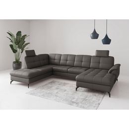 Sit & More Wohnlandschaft SIT & MORE "Zora", mocca, T:212cm, Sofas, Wohnlandschaft