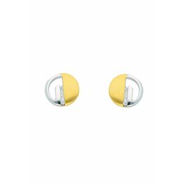 Adelia&acute;s Paar Ohrstecker ADELIA&acute;S "585 Gold Ohrringe Ohrstecker mit Zirkonia &Oslash; 7,8 mm", gold, Ohrringe, Damen, Gelbgold 585, Paar Ohrstecker
