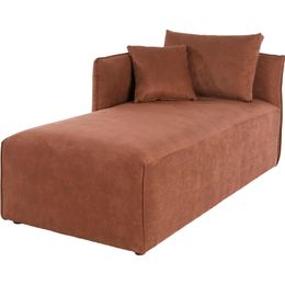 Ottomane OTTO HOME "N&ouml;re", braun (cognac), B:90cm H:74cm T:172cm, Samtoptik (100% Polyester);Struktur (100% Polypropylen);Webstoff (100% Polyester);Struktur fein (100% Polyester);Luxus-Microfaser Lederoptik (100% Polyester);Baumwoll-/Leinenmix (60% Baumwolle/40% Leinen), Sofas, Ottomane, Modul - zum Zusammenstellen; in vielen Bezugsqualit&auml;ten und Farben