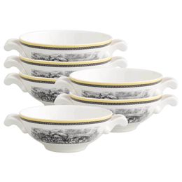 Villeroy & Boch Tasse VILLEROY & BOCH "Suppentassen Audun Ferme 400 ml 6er Set bunt", bunt, Porzellan, Trinkgef&auml;&szlig;e, Tasse