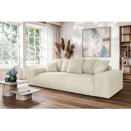 Big-Sofa Home Affaire "LAKESIDE 3-Sitzer Schlafsofa mit Bettkasten, Breite 256,5 cm", beige, B:256,5cm H:82cm T:122cm, 83% Polyester, 17% Nylon, Sofas, Big-Sofa, Liegefl&auml;che 168,5x195 cm, hoher Sitzkomfort, Ma&szlig;e B/T/H: 256/122/82cm