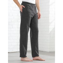 Jogginghose Plantier, Herren, Gr. 30/31, Unterbauchgr&ouml;&szlig;en, grau (anthrazit, meliert), 50% Baumwolle, 50% Polyester, unifarben, Hosen Jogginghose
