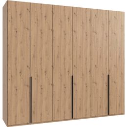 Kleiderschrank wimex "Mugano,in 5 Breiten,2 H&ouml;hen,2 Tiefen, viele Farben, Made in Germany", artisan, eiche nachbildung, griffe schwarz, B:270cm H:236cm T:58cm, Holzwerkstoff, Schr&auml;nke, Kleiderschrank, mit langen Griffen aus Metall, mit oder ohne Spiegel