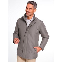 Langjacke CLASSIC, Herren, Gr. 62, grau (anthrazit), 100% Polyester, Wattierung:100% Polyester, unifarben, Jacken Langjacke