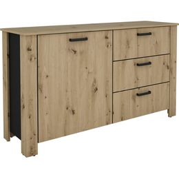 Sideboard ByLiving "Faro", artisan eiche, B:140cm H:84cm T:40cm, FSC-zertifizierter Holzwerkstoff, Sideboards, Sideboard, moderne Kommode in verschiedenen Farben verf&uuml;gbar, 140cm.