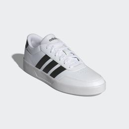 Sneaker adidas Sportswear "BREAKNET 3.0", Herren, Gr. 42,5, schwarz-wei&szlig; (cloud wei&szlig;, core schwarz, ftwr wei&szlig;), Synthetik, Schuhe Sneaker