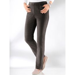 Schlupfhose Casual Looks, Damen, Gr. 46, Normalgr&ouml;&szlig;en, grau, 98% Baumwolle, 2% Elasthan, unifarben, lang, Hosen Schlupfhose