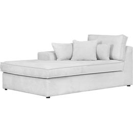Ottomane OTTO HOME "Enid", beige (creme), B:130cm H:75cm, 100% Polyester, Sofas, Ottomane, einzeln stellbar oder als Teil eines Modulsofas, fester Sitzkomfort