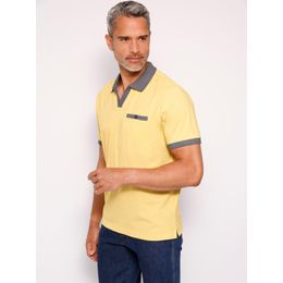 Poloshirt CLASSIC "Kurzarm-Poloshirt", Herren, Gr. 56/58, gelb, 100% Baumwolle, unifarben, Shirts Poloshirt