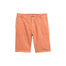Bermudas Tom Tailor, Herren, Gr. 33, N-Gr, orange (brick orange), Obermaterial: 100% Baumwolle, unifarben, regular fit kniefrei, Hosen Bermudas, Sommerhose im Utility-Look