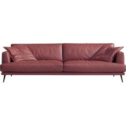 2,5-Sitzer Egoitaliano "Sophia, Designsofa mit extrakomfortablem Sitzkomfort", rot (kirschrot), B:214cm H:77cm T:96cm, Leder BULL (Echtes Rindsleder). Geschliffenes, pigmentiertes und behandeltes Rindsleder mit einer Dicke von 1, 3-1, 5 mm. Es handelt sich um ein weiches, gesch&uuml;tztes Leder. Eine leichte Deckschicht sch&uuml;tzt sie vor Flecken, ohne ihre urspr&uuml;nglichen Eigenschaften zu ver&auml;ndern. Diese
