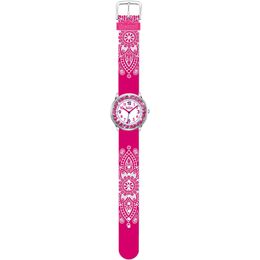 Quarzuhr Scout "The Darling collection, 280381002", wei&szlig; (grau, pink), Armbanduhren, M&auml;dchen, Quarzuhr, Armbanduhr, Kinderuhr, Geschenkidee, Schulanfang, M&auml;dchen, Glitzer