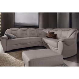 Sit & More Ecksofa SIT & MORE "Benson L-Form", grau, B:265cm H:94cm T:215cm, NaturLeder;Luxus-Microfaser;Luxus-Kunstleder;Primabelle-Microfaser, Sofas, Ecksofa, wahlweise mit Bettfunktion