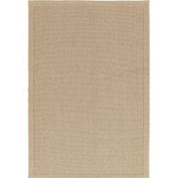 Teppich OTTO HOME "Arona, Sisal-Optik mit Bord&uuml;re, auch f&uuml;r Balkon und Terrasse" Gr. 4, beige (sand), B:160cm H:7mm L:230cm, Kunstfaser, Teppiche, Teppich, In- und Outdoor geeignet, Wetterfest & UV-best&auml;ndig