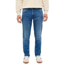Straight-Jeans Mustang "Herren Style Washington Straight", Herren, Gr. 40, L&auml;nge 30, 502 mittelblau, Denim/Jeans, 99% Baumwolle, 1% Elasthan, straight fit, Jeans Straight-Jeans