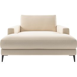 Chaiselongue Home Affaire "Downtown Loungem&ouml;bel zum Relaxen, B/T/H: 132/170/84 cm", beige (natur), B:132cm H:84cm T:170cm, 100% Polyester, Sofas, Chaiselongue, auch in Boucl&eacute;, Cord und Easy care - leicht mir Wasser zu reinigen
