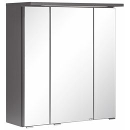 Spiegelschrank Welltime "Ravenna", grau (graphit), B:80cm H:68cm T:20cm, Schr&auml;nke, Spiegelschrank, Breite 80 cm