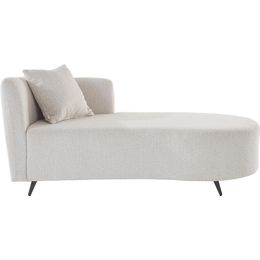 Recamiere Home Affaire "Hulby", beige (natur), B:182cm H:82cm T:90cm, 95% Polyester, 5% Polyacryl, Sofas, Recamiere, wahlweise mit und ohne Hocker und Armlehne links oder rechts