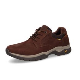 Schn&uuml;rschuh Camel Active, Herren, Gr. 46, cafe, Leder, Basic, Schuhe Schn&uuml;rschuh, Sneaker, Freizeitschuh mit robuster Trekkingsohle