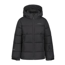 Skijacke Icepeak "Icepeak LOUIN JR", Kinder, Gr. 140, basic schwarz, Web, Obermaterial: 100% Polyester, normal, Jacken Skijacke, wasserdicht mit 10000 mm Wassers&auml;ule, atmungsaktiv mit 5000 g/m&sup2;/24h