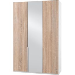 Kleiderschrank wimex "New York", wei&szlig; (wei&szlig;, front struktureichefarben hell), B:135cm H:208cm T:58cm, Schr&auml;nke, Kleiderschrank