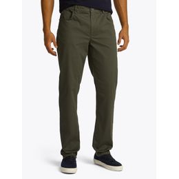 Chinohose Tommy Hilfiger "DENTON 5PKT PRINTED STRUCTURE", Herren, Gr. 31, L&auml;nge 34, gr&uuml;n (army gr&uuml;n), Web, Obermaterial: 96% Baumwolle, 4% Elasthan, slim fit kn&ouml;chellang, Hosen Chinohose, mit Struktur
