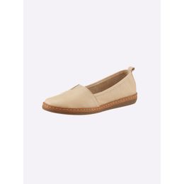 Slipper Andrea Conti, Damen, Gr. 37, beige (creme), Glattleder, Leder, Rindsleder, Schuhe Slipper