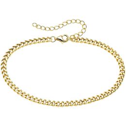 Armband "Schmuck Geschenk Silber 925 Panzerarmband", gold (gelbgoldfarben), ANISTON JEWELRY & WATCHES, Armb&auml;nder, Damen, 24cm, Silber 925 (Sterlingsilber), Armband