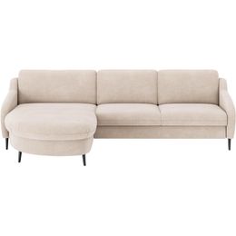 Sit & More Ecksofa SIT & MORE "Soul L-Form", beige, B:296cm H:90cm T:189cm, 95% Polyester, 10% Polyamid, Sofas, Ecksofa, wahlweise mit Bettfunktion