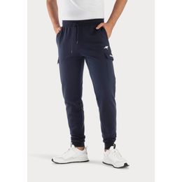 Sweathose Kangaroos, Herren, Gr. 60/62 (XXL), N-Gr, blau (navy), angeraute Sweatware, Obermaterial: 60% Baumwolle, 40% Polyester, unifarben, bequem lang, Hosen Sweathose, Jogginghose mit Kordel, Relaxhose leichte Sweat-Qualtit&auml;t