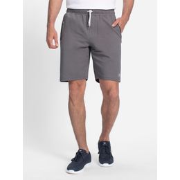 Trainingsshorts Catamaran, Herren, Gr. 52/54, Normalgr&ouml;&szlig;en, grau (anthrazit), 60% Baumwolle, 35% Polyester, 5% Elasthan, unifarben, kurz, Hosen Trainingsshorts