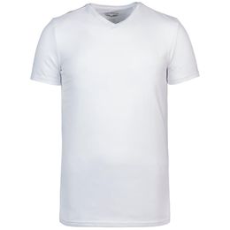 PME-Legend T-Shirt PME LEGEND "2-packbasict-shirt", Herren, Gr. M, wei&szlig;, Jersey, Obermaterial: 95% Baumwolle, 5% Elasthan, unifarben, Basic, eng, V-Ausschnitt, Shirts T-Shirt