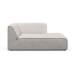 Ottomane OTTO HOME "Merid Chaiselongue, Ma&szlig;e B/T/H: 100/162/70 cm", beige (creme), B:100cm H:70cm T:162cm, 100% Polyester, Sofas, Ottomane, als Modul oder separat verwendbar, f&uuml;r individuelle Zusammenstellung