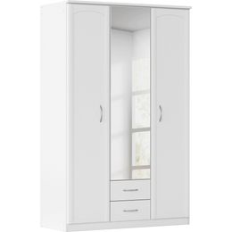 Kleiderschrank Rauch "Schrank Garderobe Garderobenschrank Putzschrank W&auml;scheschrank TORRENT", wei&szlig; (alpinwei&szlig;), B:136cm H:210cm T:56cm, Holzwerkstoff, Schr&auml;nke, Kleiderschrank, optional Au&szlig;enschubladen und Spiegel, viel Stauraum MADE IN GERMANY