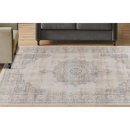 Teppich Kayoom "Milan 125", grau, B:80cm H:5mm L:150cm, Polypropylen, Teppiche, Teppich, ca. 436.800 Points/qm, Kurzflorteppich, weiche Haptik, hochwertig