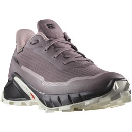 Trailrunningschuh Salomon "ALPHACROSS 5 W GORE-TEX", Damen, Gr. 42, lila, Synthetik, Textil, Schuhe Trailrunningschuh, wasserdicht, Topseller