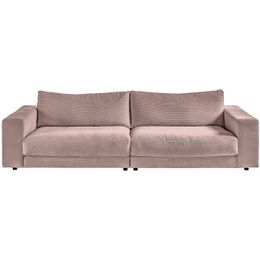 Big-Sofa Home Affaire "Enisa, bequeme, legere Polsterung B/T/H: 290/127/85 cm, Mega Sofa", rosa (altrosa), B:290cm H:85cm T:127cm, Cord (88% Polyester / 12% Polyacryl), Sofas, Big-Sofa, Zeitloses und stylisches Loungem&ouml;bel, in Fein- und Breitcord