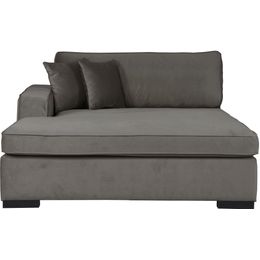 Sofaelement Home Affaire "Skara XXL", grau (taupe), B:140cm H:86cm T:190cm, 100% Polyester, Polsterelemente, Sofaelement, Modul XXL - zum eigenen Zusammenstellen, Armlehne links/rechts w&auml;hlbar