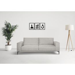 3-Sitzer OTTO HOME "OLAND, B: 224 cm - Skandi-Design", braun (latte), B:224cm H:85cm T:83cm, 100% Polyester, Sofas, 3-Sitzer, Struktur, Flachgewebe, Luxus-Microfaser, Boucle