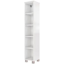 Midischrank Welltime "Catania", wei&szlig;, B:25cm H:130cm T:25cm, Schr&auml;nke, Midischrank, stehende und h&auml;ngende Montage m&ouml;glich