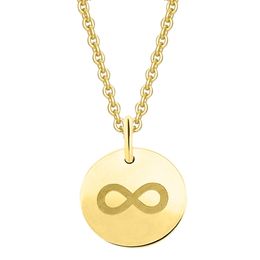 Kettenanh&auml;nger ONE ELEMENT "unendlich Anh&auml;nger aus 333 Gelbgold &Oslash; 11,0 mm", gold, Schmuckanh&auml;nger, Damen, Gelbgold 333, Kettenanh&auml;nger, Astro