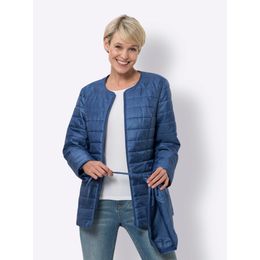 Steppjacke Classic Basics, Damen, Gr. 42, blau (jeansblau), 100% Polyester, Wattierung:100% Polyester, unifarben, Jacken Steppjacke