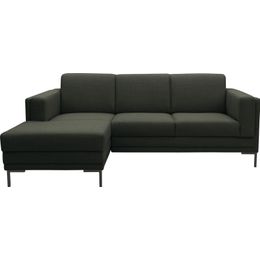 Ecksofa "LOOKS VII L-Form", gr&uuml;n (dunkelgr&uuml;n), B:214cm H:82cm T:146cm, 100% Polyester, LOOKS by Wolfgang Joop, Sofas, Ecksofa, klare Linien, edles Design