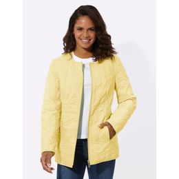 Steppjacke Casual Looks, Damen, Gr. 26, gelb (zitrone), 100% Polyester, Wattierung:100% Polyester, unifarben, Jacken Steppjacke