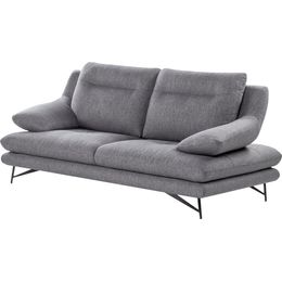 2-Sitzer Calia italia "Cezanne, italienisches Designsofa mit erstklassigem Sitzkomfort", grau (26 grigio), B:180cm H:90cm T:109cm, Sofas, 2-Sitzer, wahlweise mit Sitztiefenverstellung