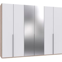 Kleiderschrank wimex "New York", wei&szlig; (struktureichefarben hell, front wei&szlig;), B:270cm H:208cm T:58cm, Schr&auml;nke, Kleiderschrank