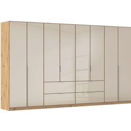 Dreht&uuml;renschrank OTTO HOME "Kleiderschrank Kleiderschr&auml;nke Schrank Garderobe AGORDO mit Glasfront", eiche artisan, glas champagner, B:360cm H:229cm T:54cm, Holzwerkstoff, Schr&auml;nke, Dreht&uuml;renschrank, mit Au&szlig;enschubk&auml;sten, in 7 Breiten und 2 H&ouml;hen MADE IN GERMANY