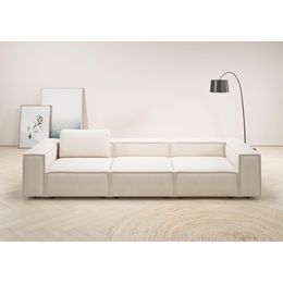 3,5-Sitzer Home Affaire "Watertown, modernes Big-Sofa XXL, 336 cm Breite, auch in Feincord", beige (nature), B:336cm H:68cm T:118cm, 100% Polyester, Sofas, 3 5-Sitzer, Riesiges Designersofa mit viel Platz & weichen Bez&uuml;gen in Trendfarben