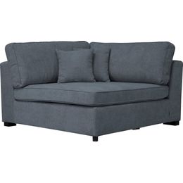 Sofa Home Affaire "Skara XXL", blau (graublau), B:130cm H:86cm T:130cm, 100% Polyester, Sofas, Sofa, Eckelement zur individuellen Polstergarnitur-Gestaltung